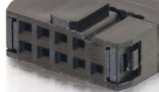 10 pin IDC keyed female connector @ Pinouts.ru